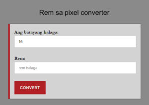 Rem sa pixel converter